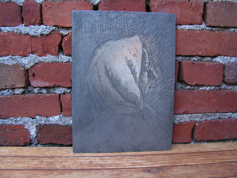 Metal Matrix Etching Binary Matrix Graphics Hand Print Antique - Etsy