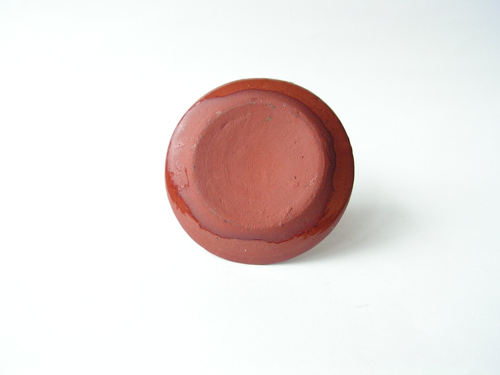 Vintage Ceramics Lovely Candlestick Pottery Red Candlestick Clay Candle ...