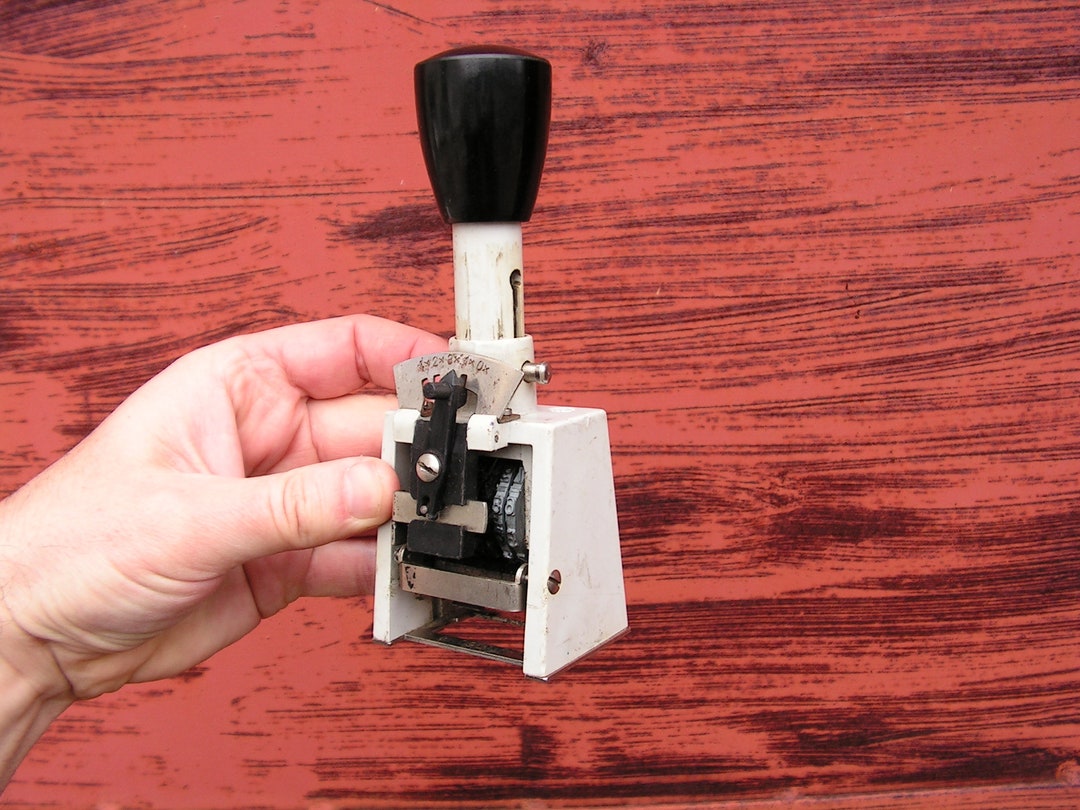 Vintage Automatic Numbering Machine Old Office DDR Stamp Retro ...