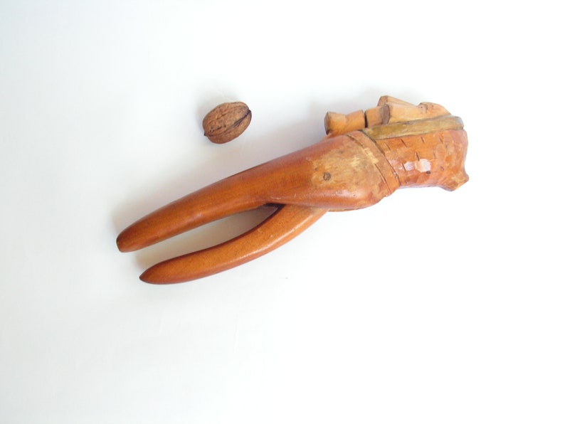 Vintage Wooden Man Head Nutcracker Hand Carved Wood Nutcracker - Etsy
