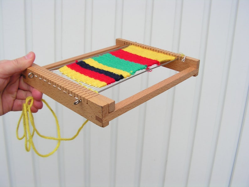 Vintage Wooden Weaving Loom GOKI Small Rectangular Loom Weaving Loom ...