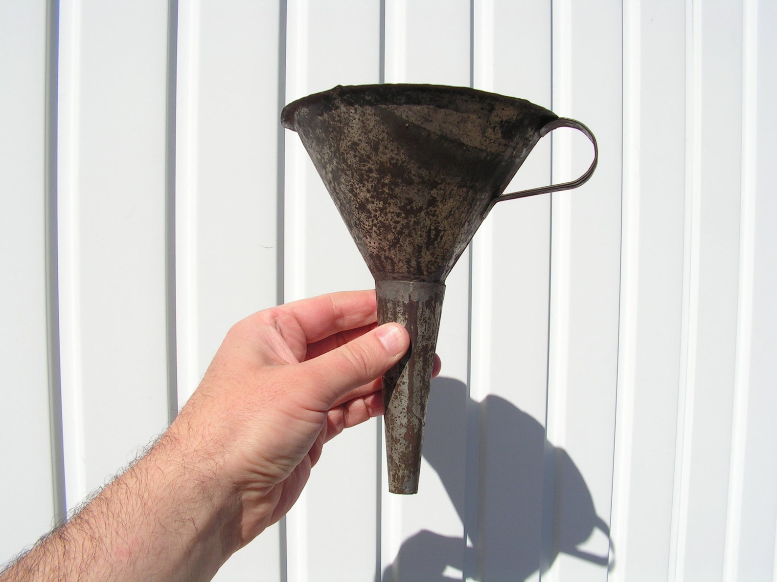 Antique Metal Funnel 1950s Large Rusty Funnel Vintage Utensil - Etsy