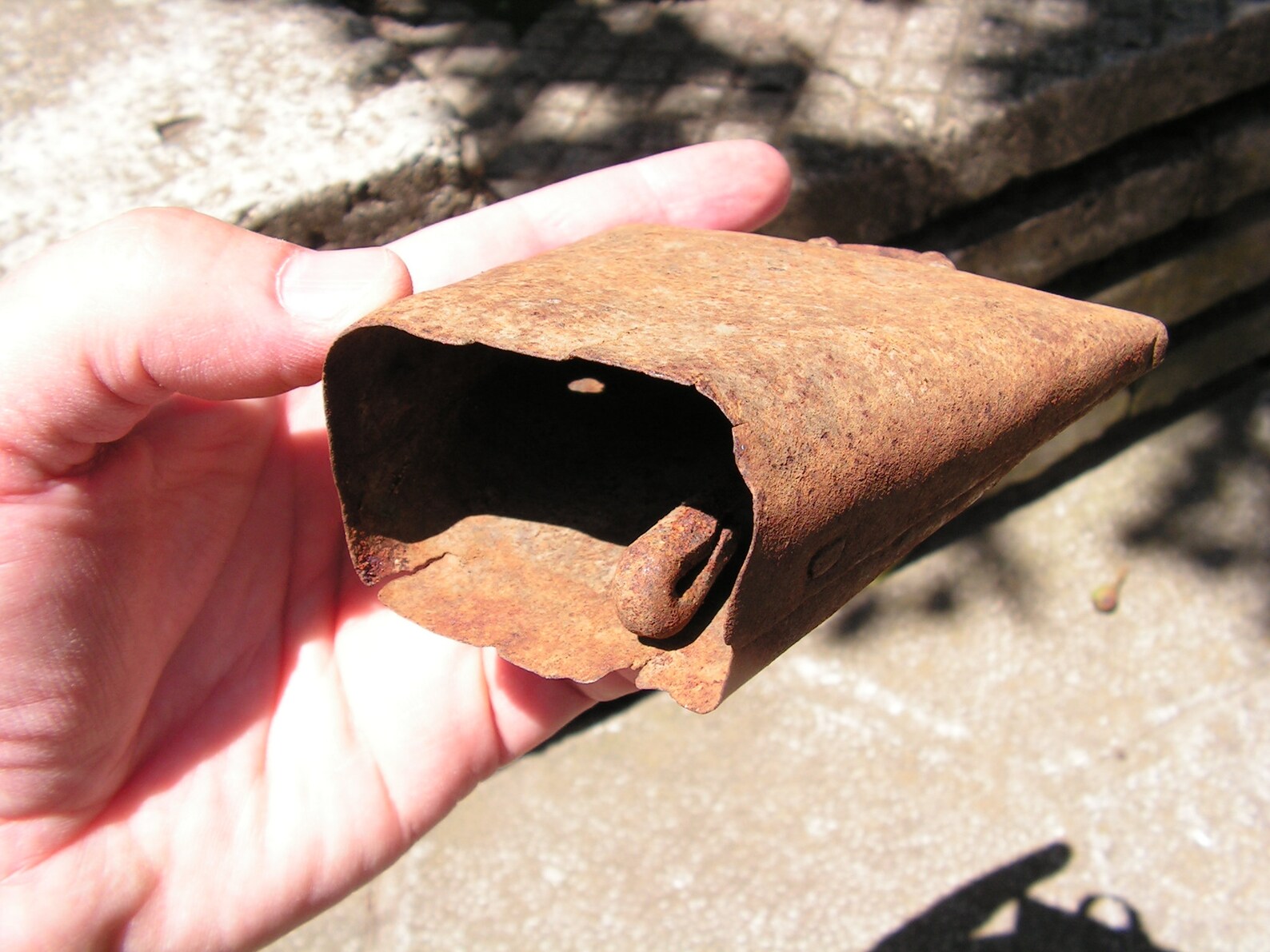 Antique Cow Bell 1800s Primitive Rust Bell Hand Forged Iron | Etsy