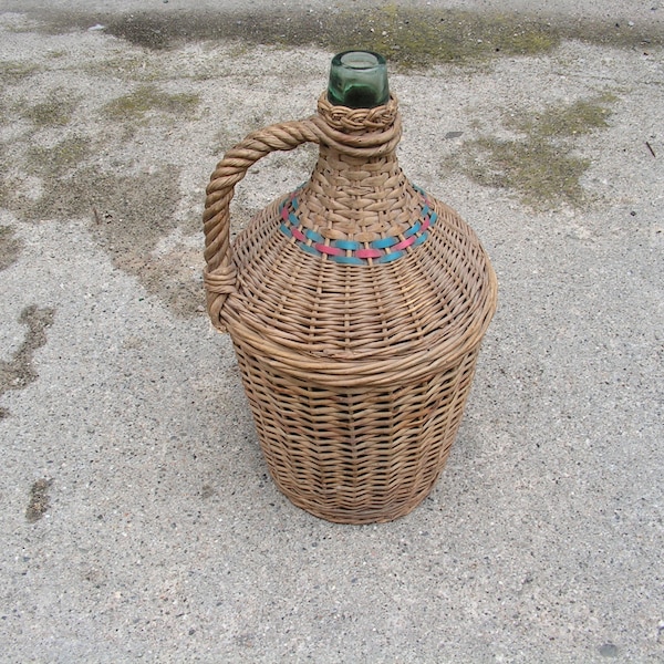 Wicker Bottle - Etsy