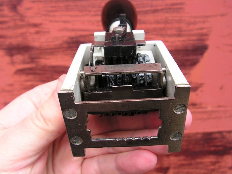 Vintage Automatic Numbering Machine Old Office DDR Stamp Retro - Etsy