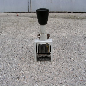 Vintage Automatic Numbering Machine Old Office DDR Stamp Retro - Etsy