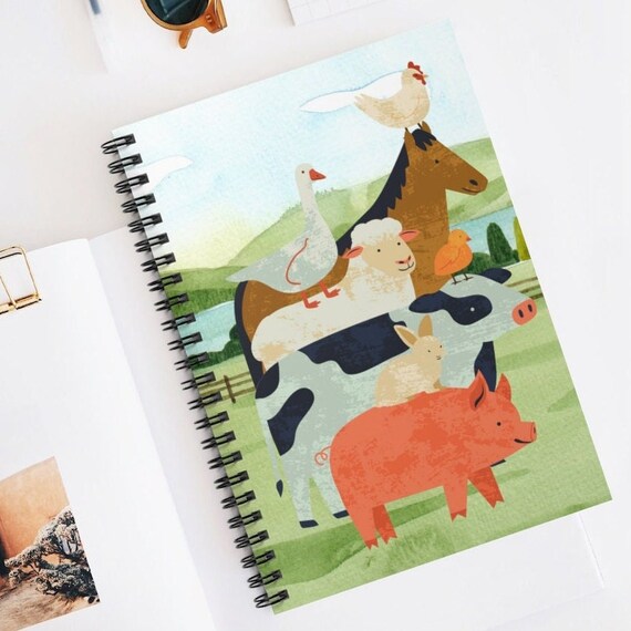 Life on the Farm Notebook Farm Life Farm Friends Middle - Etsy