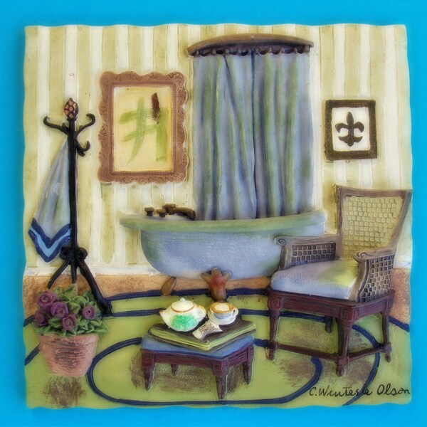 C Winterle Olson Bathroom Art - Etsy
