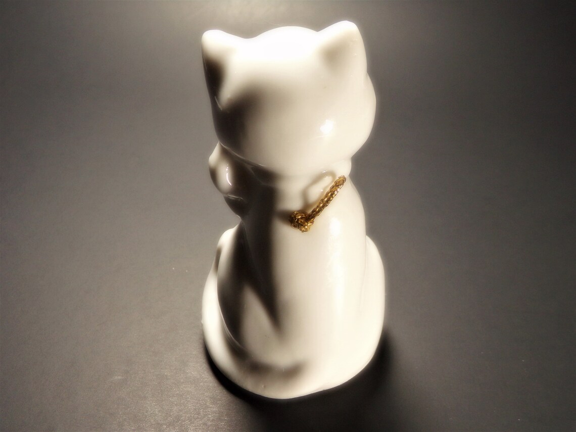 Porcelain Cat Kitten Bells Spencer Gifts Taiwan Vintage 1982 - Etsy