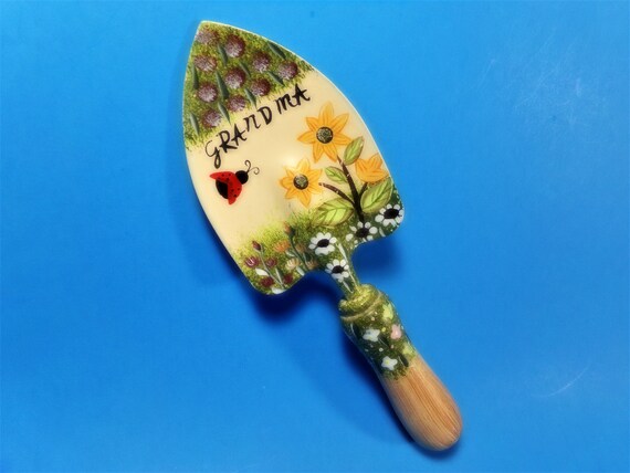 Decorative Garden Spade Grandma Wall Hanging Hand Painted | Etsy
