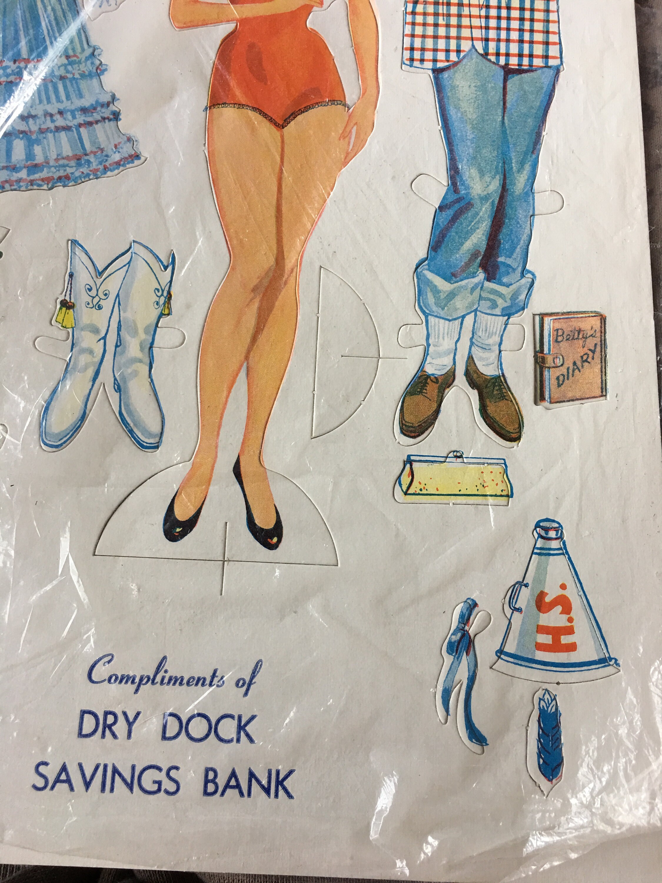 Betty Paris Winx Antique Toy Paper Doll Cutouts New York Dry - Etsy