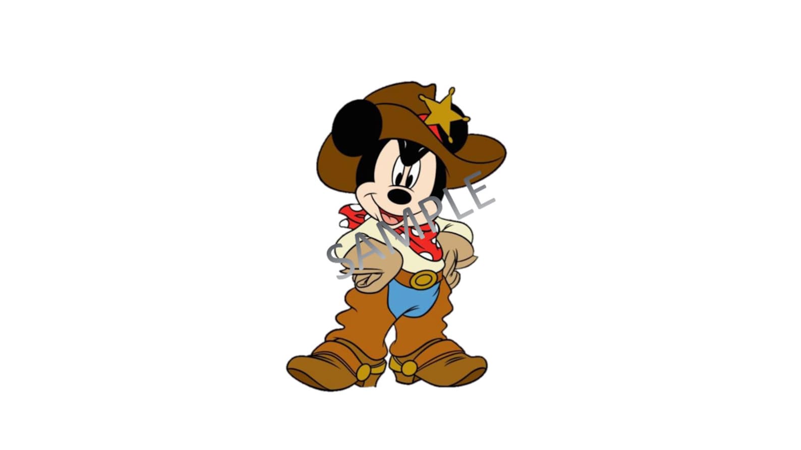 Mickey Mouse Cowboy - Etsy