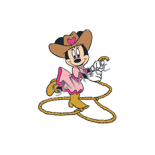 Minnie Mouse Cowgirl Image - Etsy