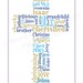 Crucifix Shaped Personalised Word Art First Communion - Etsy