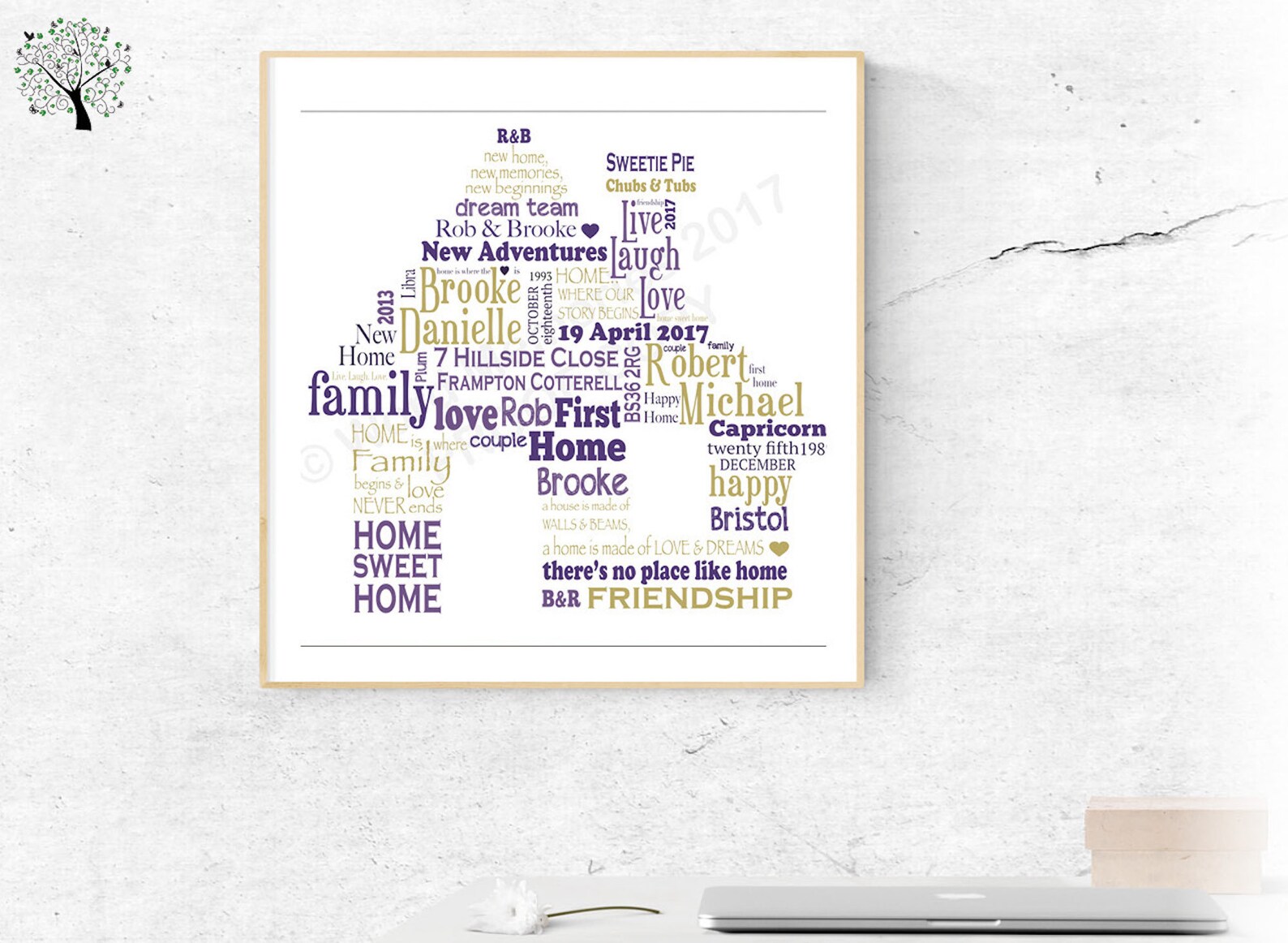House and Home Shaped Personalised Word Art - Etsy