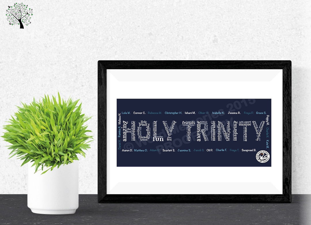 Word Art School/class Name - Etsy