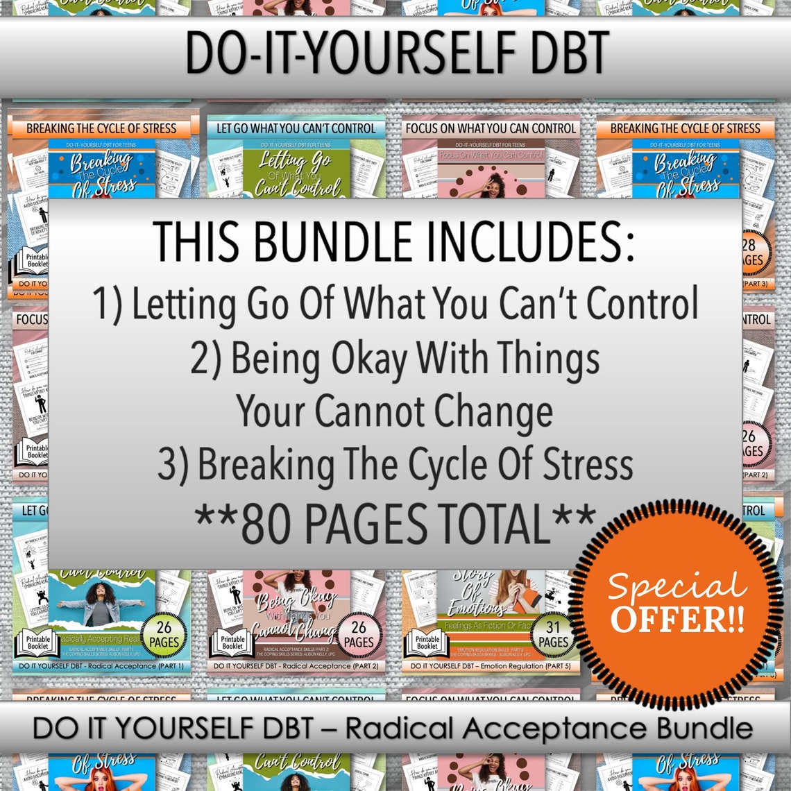 RADICAL ACCEPTANCE (80 Pages) - Do-it-yourself DBT - Coping Skills for ...
