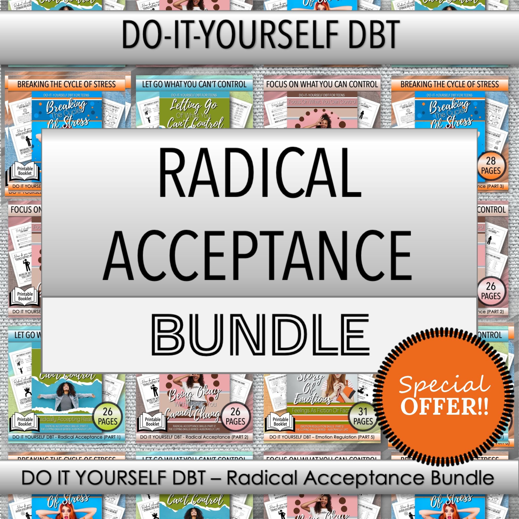 RADICAL ACCEPTANCE (80 Pages) - Do-it-yourself DBT - Coping Skills for ...