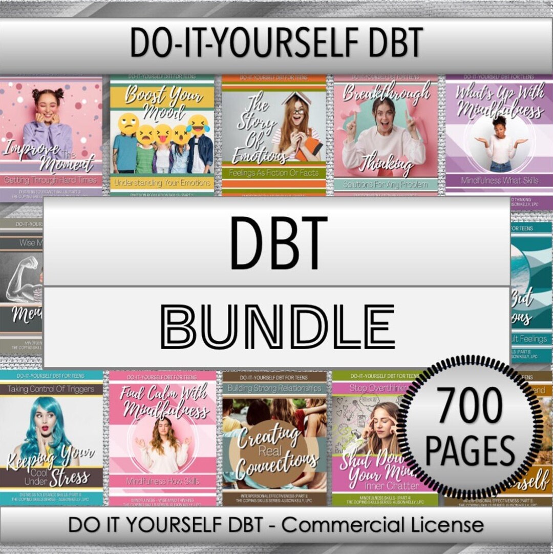 DBT BUNDLE 700 Pages Do-it-yourself DBT Coping Skills for Teens - Etsy