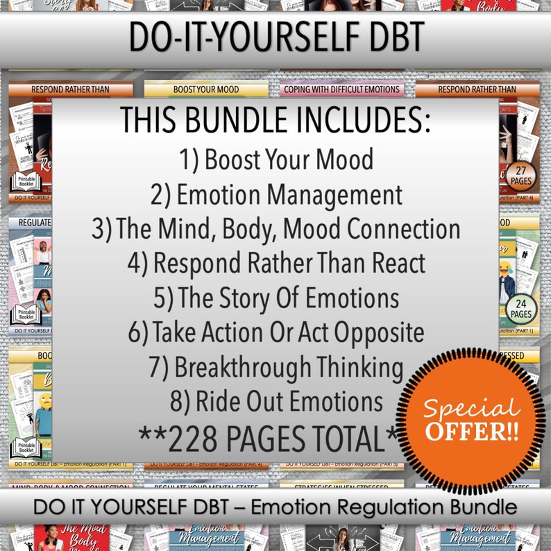 EMOTION REGULATION (228 Pages) - Do-it-yourself DBT - Coping Skills for ...