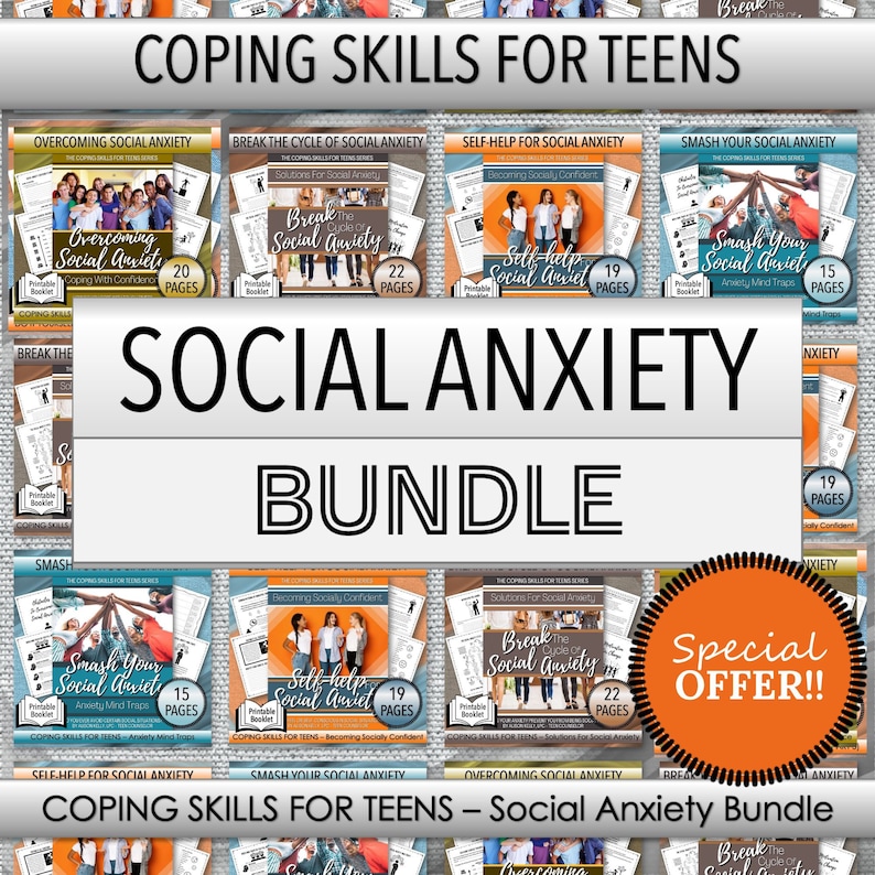 Social Anxiety Bundle (76 Pages) Overcoming Social Anxiety - Self-help ...