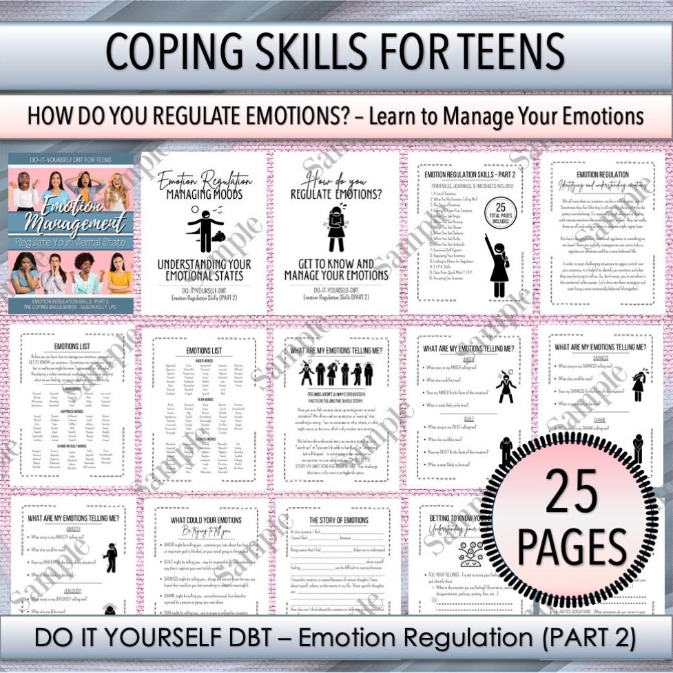 Emotion Management Do-it-yourself DBT Emotion Regulation part 2, Coping ...