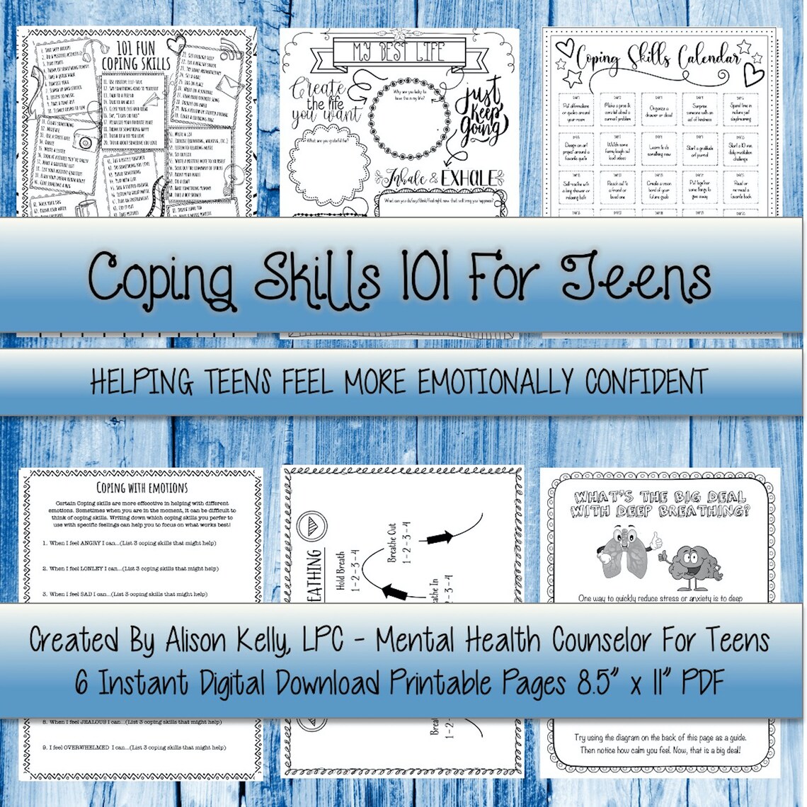 Coping Skills 101 Coping Skills for Teens - Etsy