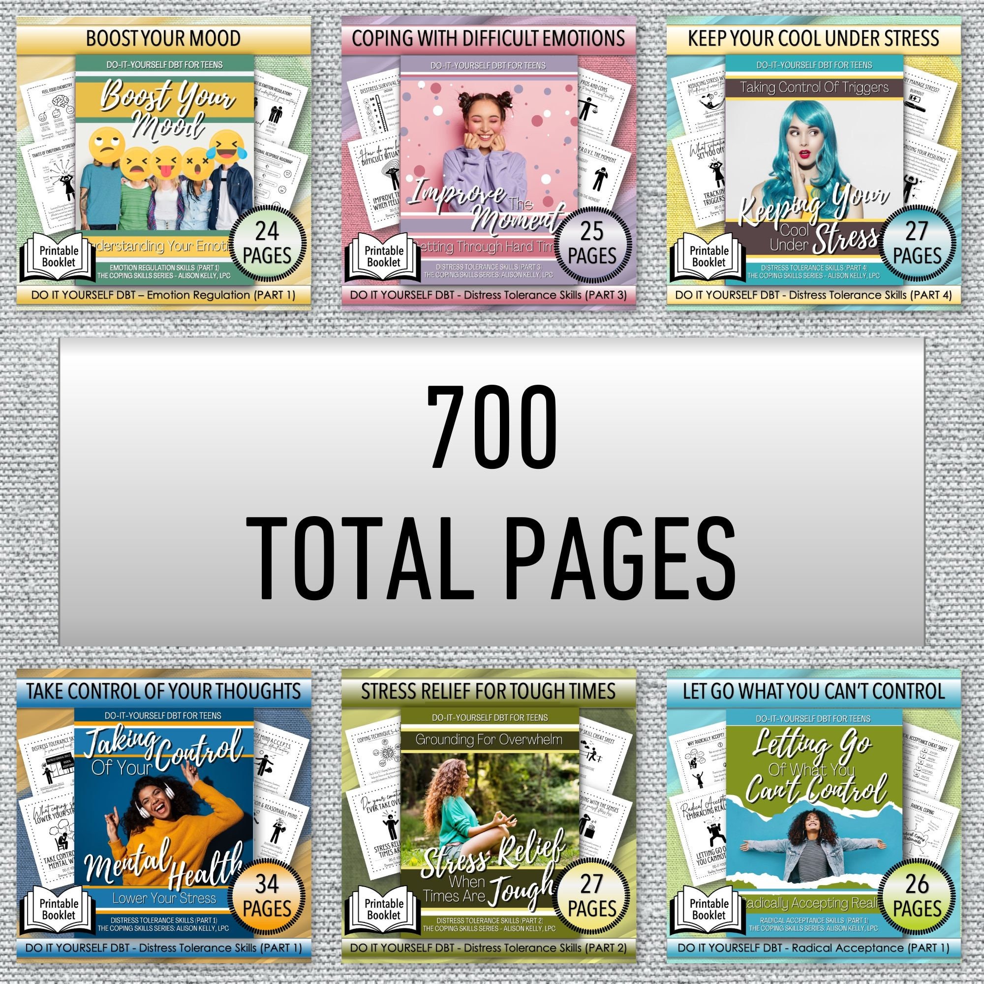 DBT BUNDLE 700 Pages Do-it-yourself DBT Coping Skills for Teens - Etsy