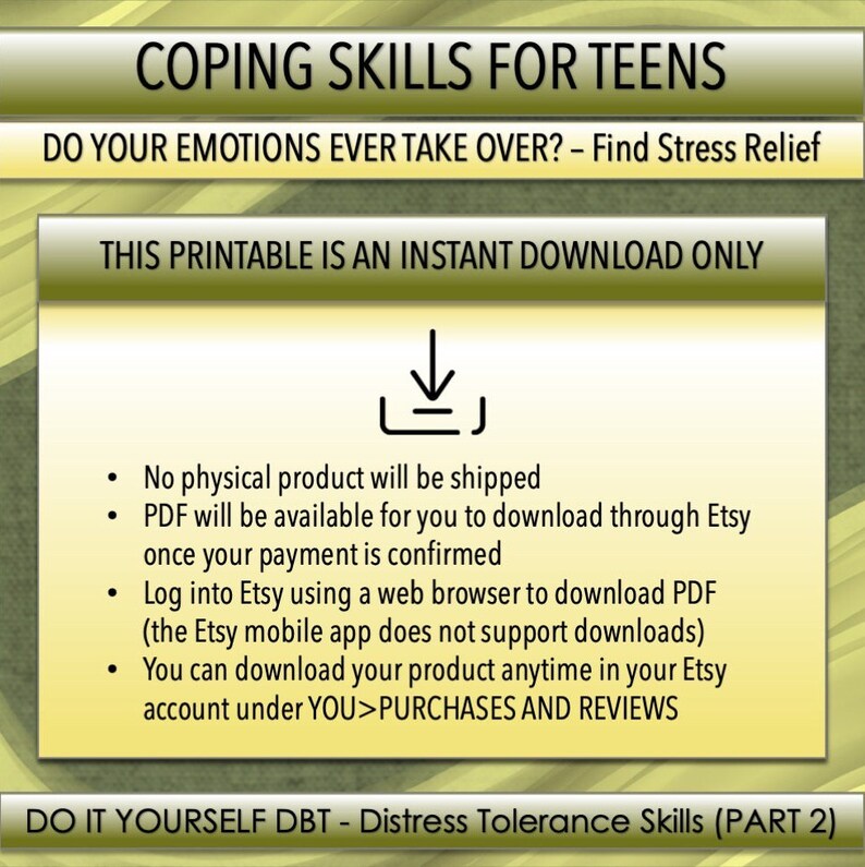 Stress Relief When Times Are Tough Do-it-yourself DBT Distress ...