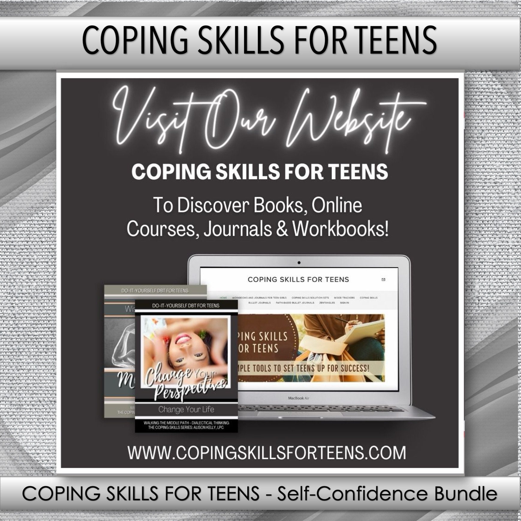 Self-confidence Bundle (58 Pages) Coping Skills for Teens - Empowered Girls - Unlock Your Hidden ...