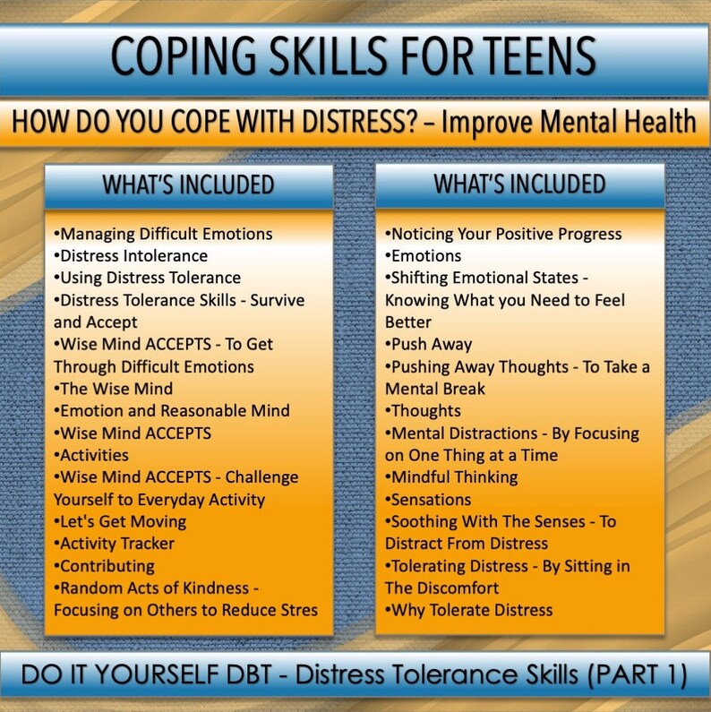 Taking Control of Your Mental Health Do-it-yourself DBT Distress ...