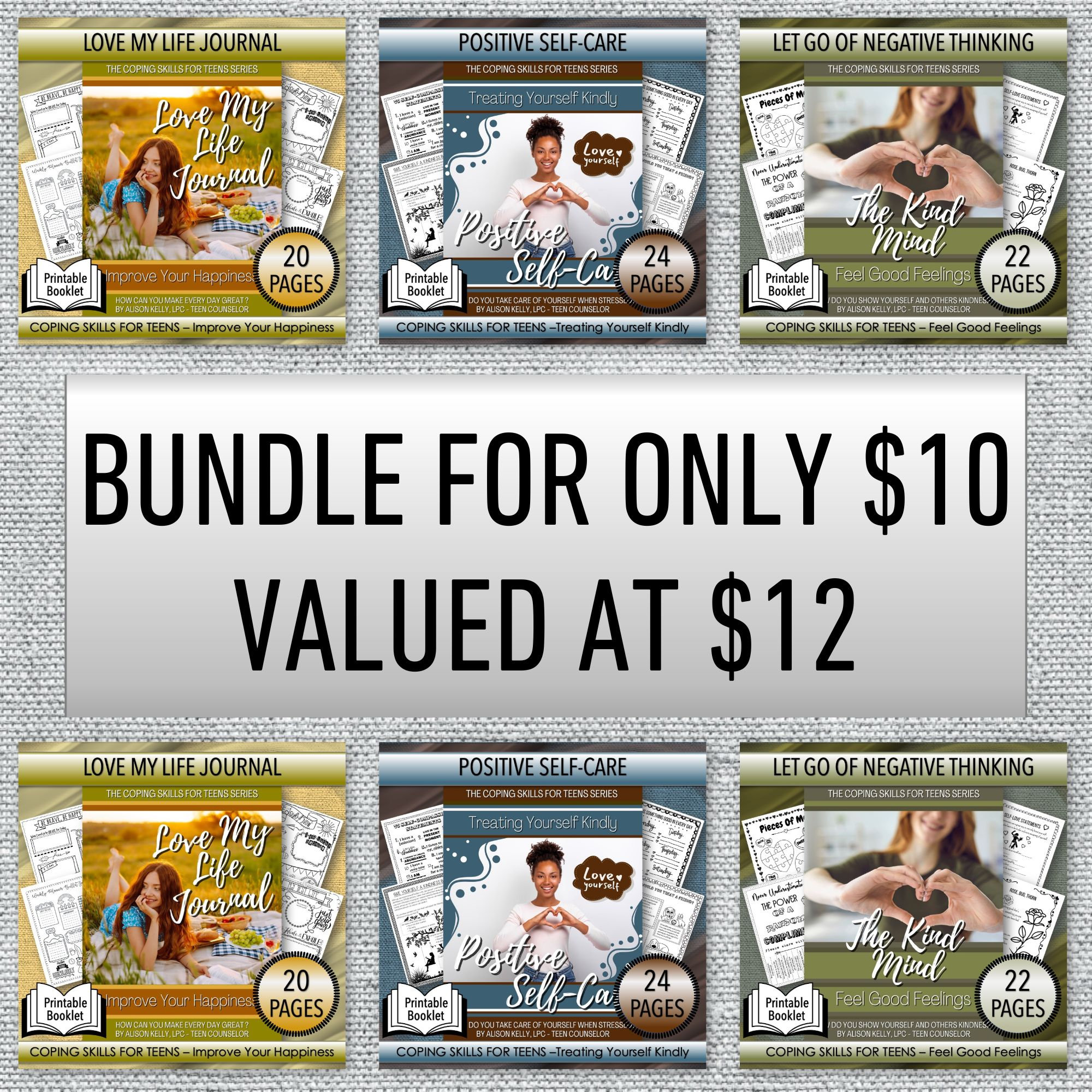 Self-care Bundle (66 Pages) - Coping Skills for Teens - the Kind Mind ...