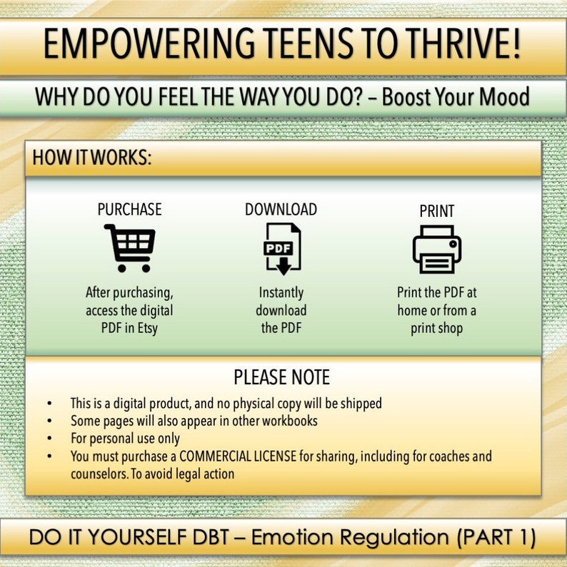 Boost Your Mood Do-it-yourself DBT Emotion Regulation part 1, Coping ...