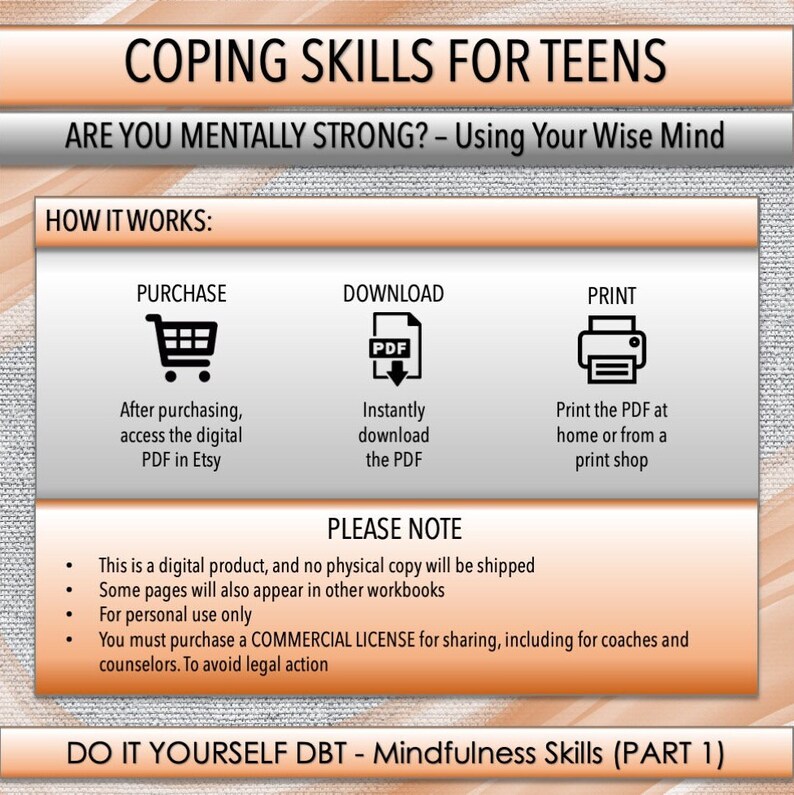 Mentally Strong wise Mind Thinking Do-it-yourself DBT Mindfulness part ...