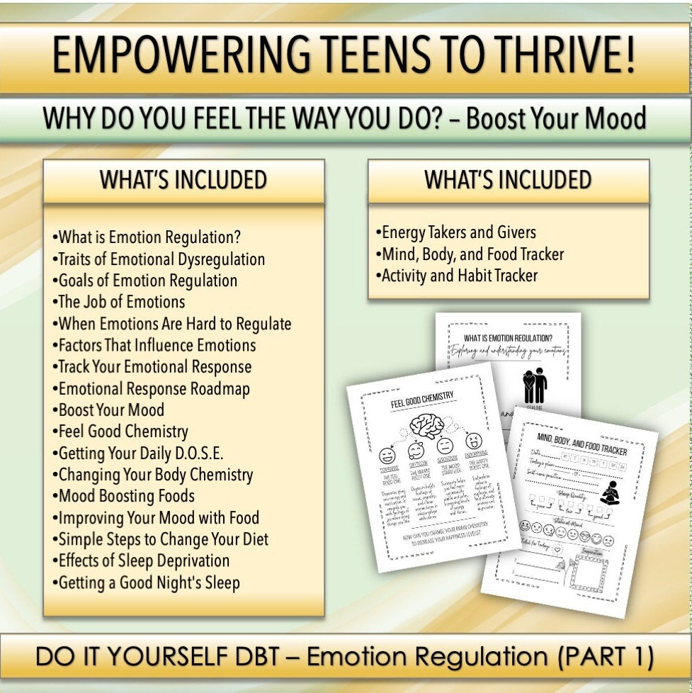 Boost Your Mood Do-it-yourself DBT Emotion Regulation part 1, Coping ...