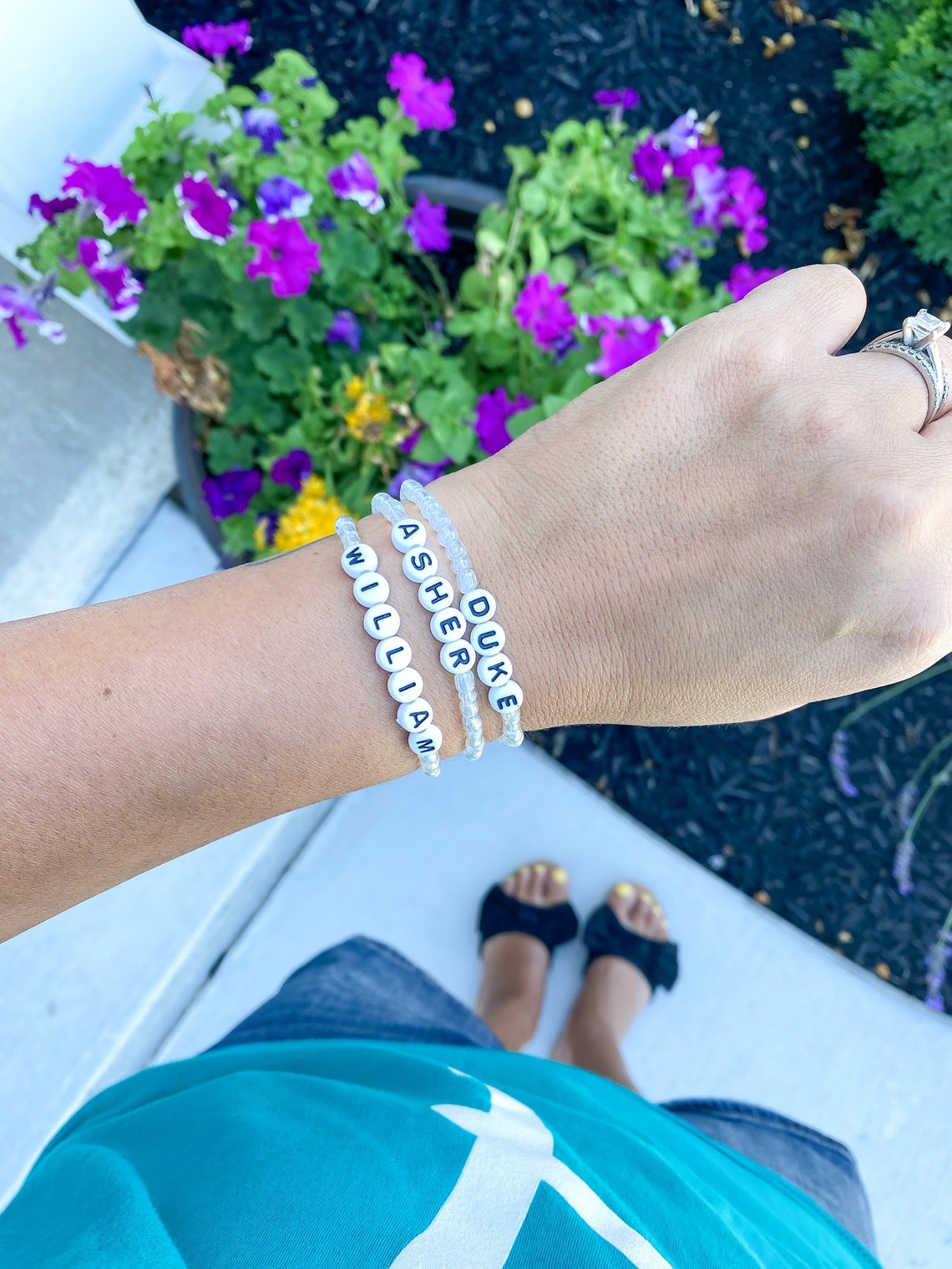 Personalized Letter Bracelets - Etsy