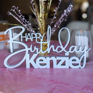 Happy Birthday Custom Stand up Sign - Etsy