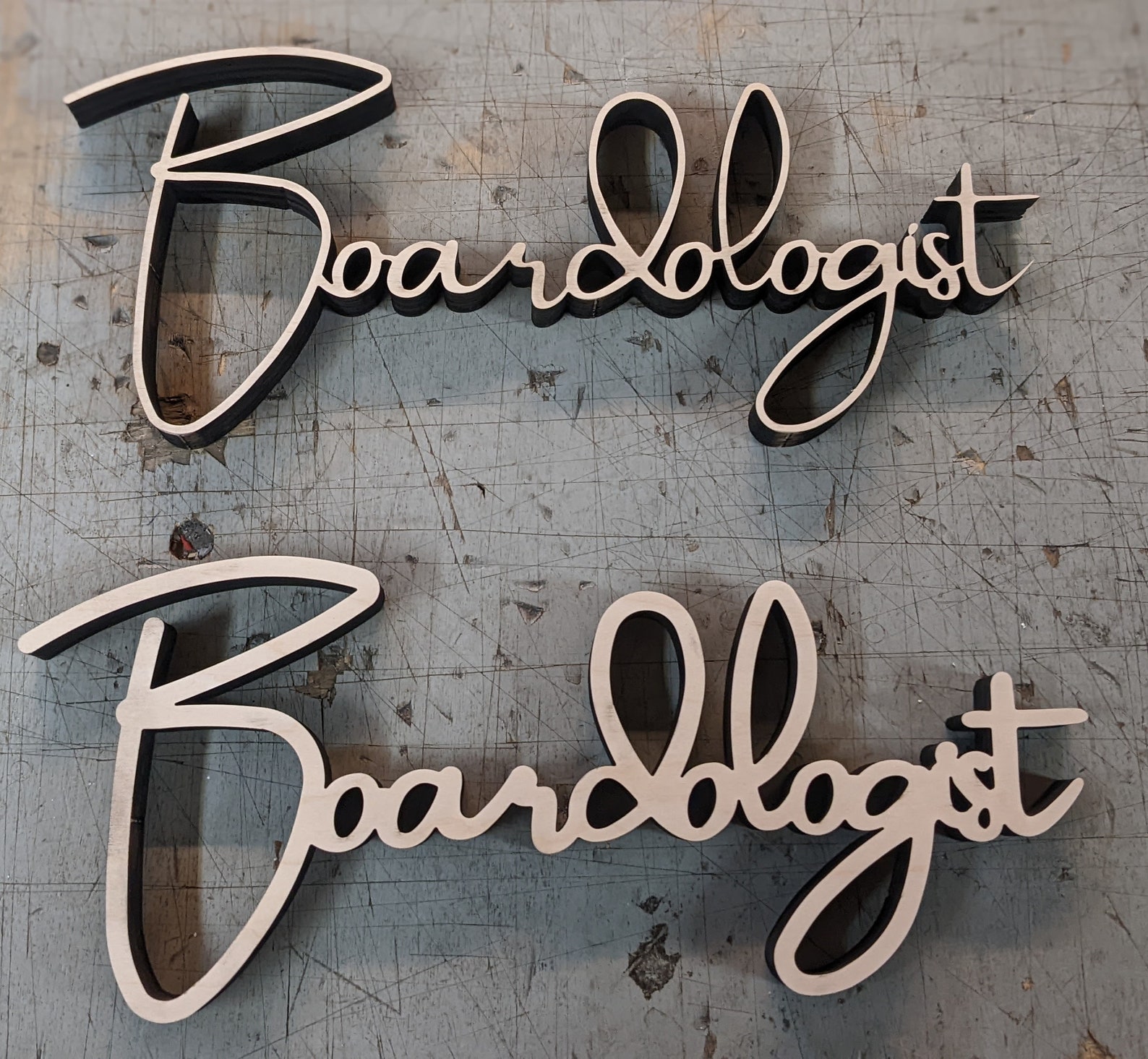 Custom Laser Cut Stand up or Hanging Sign Classic Script - Etsy