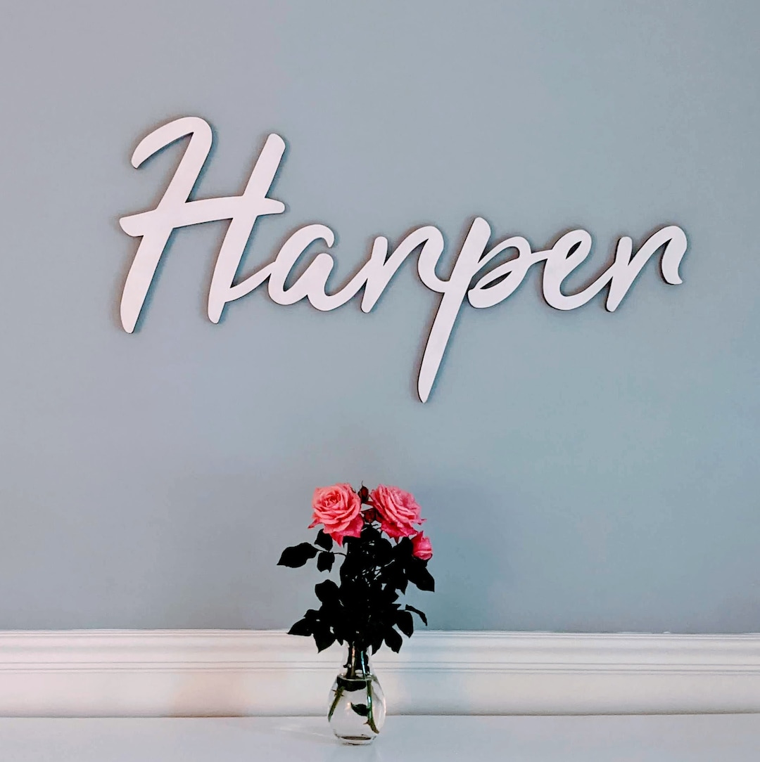 CUSTOM NAME Word or Phrase Wall Decor for Nursery, Bedroom, Living Room ...