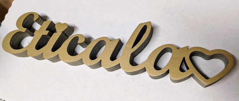 Custom Laser Cut Stand up or Hanging Sign Classic Script - Etsy