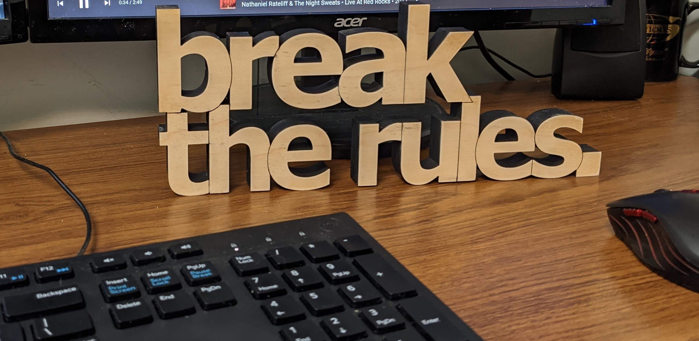 Custom Laser Cut Stand up or Hanging Sign Block Letters and | Etsy