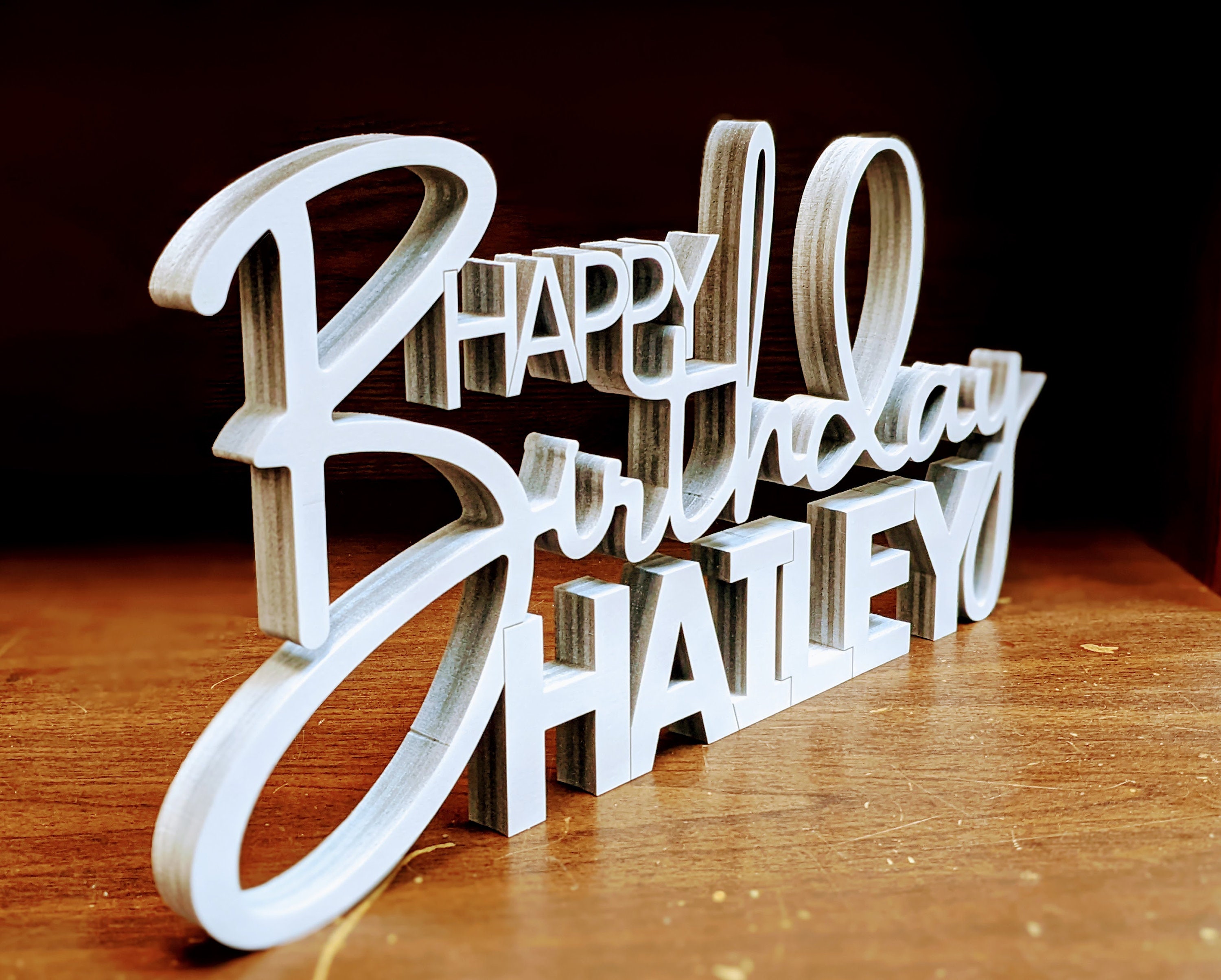 Happy Birthday Custom Stand up Sign | Etsy