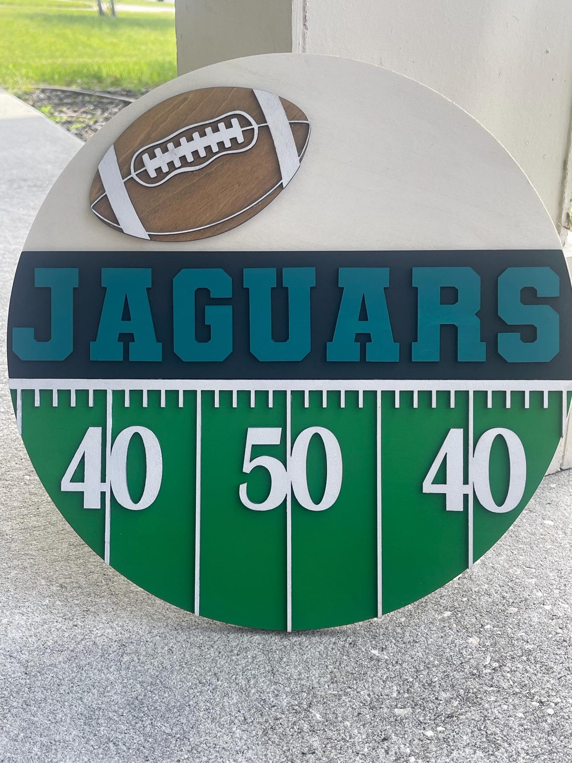 Football Door Hanger | Game Day Porch Decor | Sports Fan Front Door ...