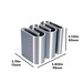 Modern Silver Pencil Cup: Minimalist Desk Organizer, Pen Holder - Etsy
