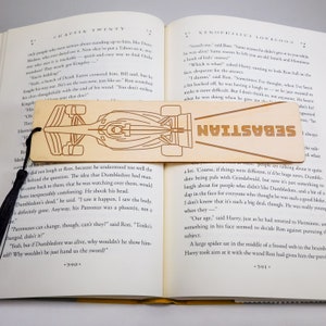 Custom Formula 1 Bookmark Wooden Personalized Engraved Gift Unique ...