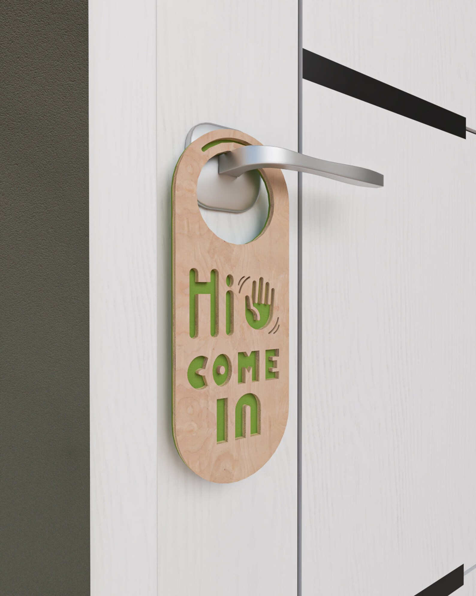 Premium Wood Door Hanger Do Not Disturb Come In Etsy