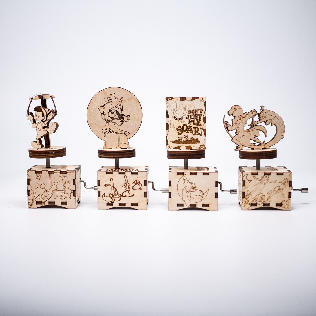 Disney Classics Music Box Set Pinocchio Fantasia Dumbo & Peter Pan ...