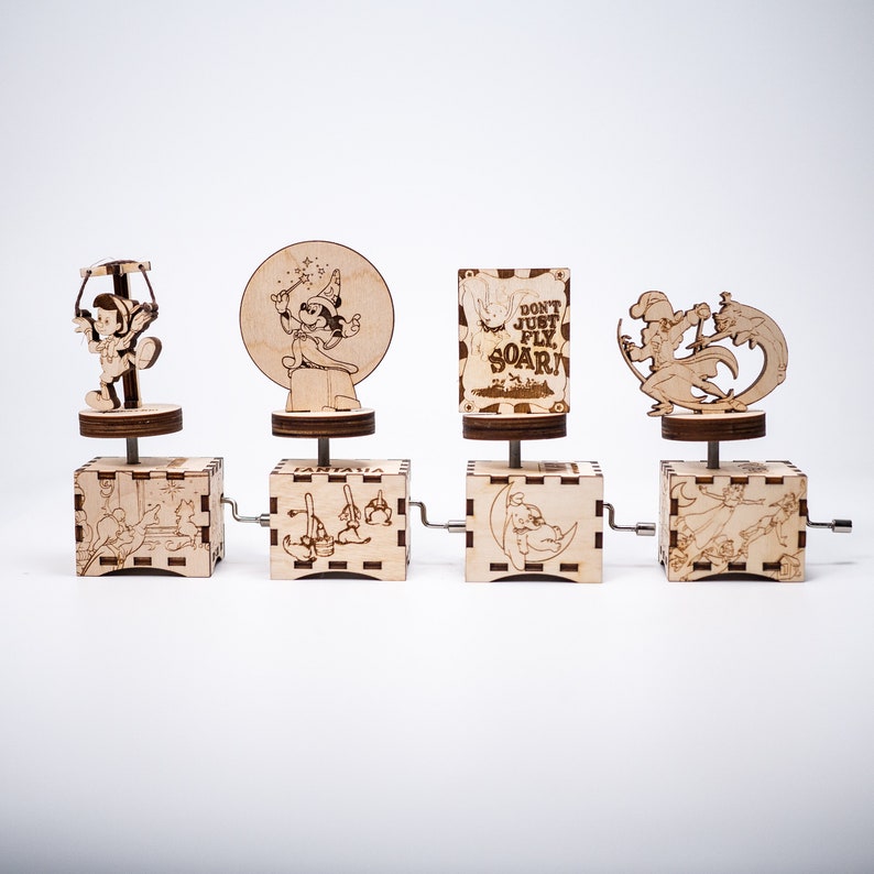 Disney Classics Music Box Set Pinocchio Fantasia Dumbo & Peter - Etsy