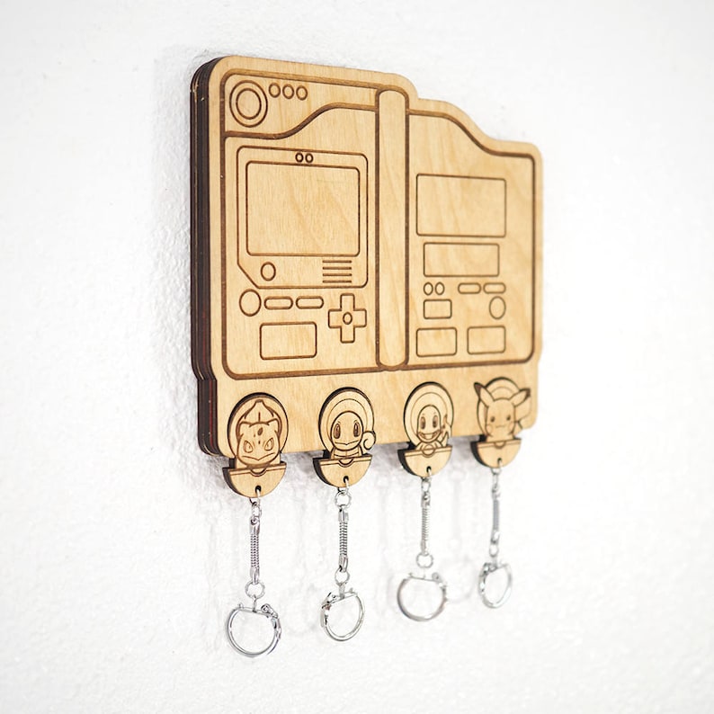 Pokemon Pokedex Personalized Premium Wooden Key Holder - Etsy
