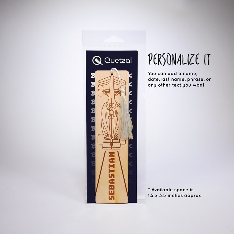 Custom Formula 1 Bookmark: Engraved Wooden F1 Gift - Etsy